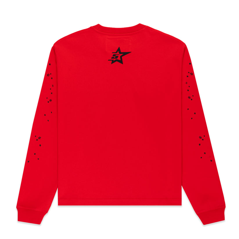 RED PUNK V2 LONGSLEEVE | SP5DER | KING SPIDER