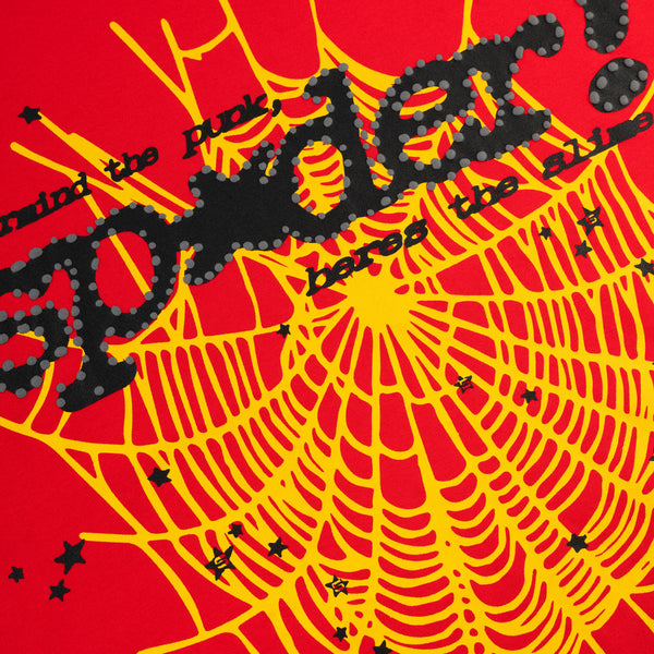 RED PUNK V2 LONGSLEEVE | SP5DER | KING SPIDER