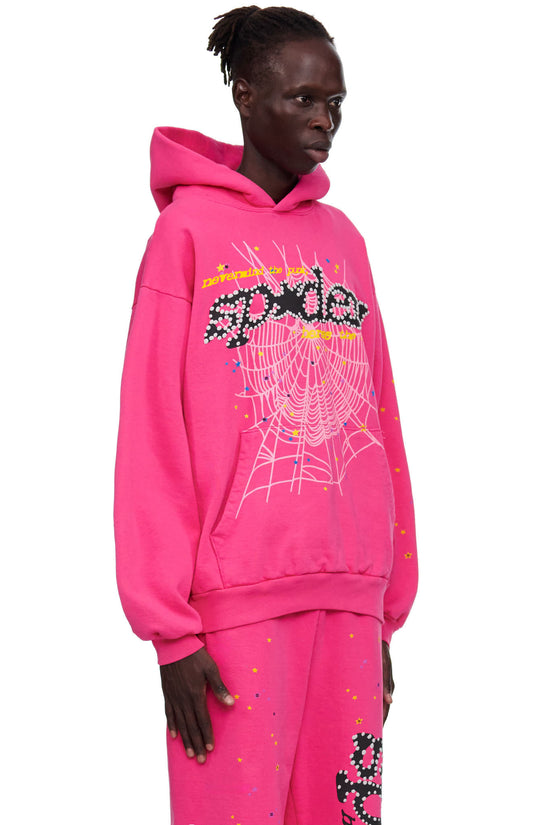 PINK P*NK V2 HOODIE | SP5DER | KING SPIDER