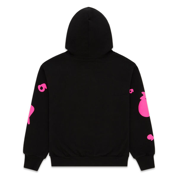 BLACK BELUGA ANGEL NUMBER HOODIE | SP5DER | KING SPIDER