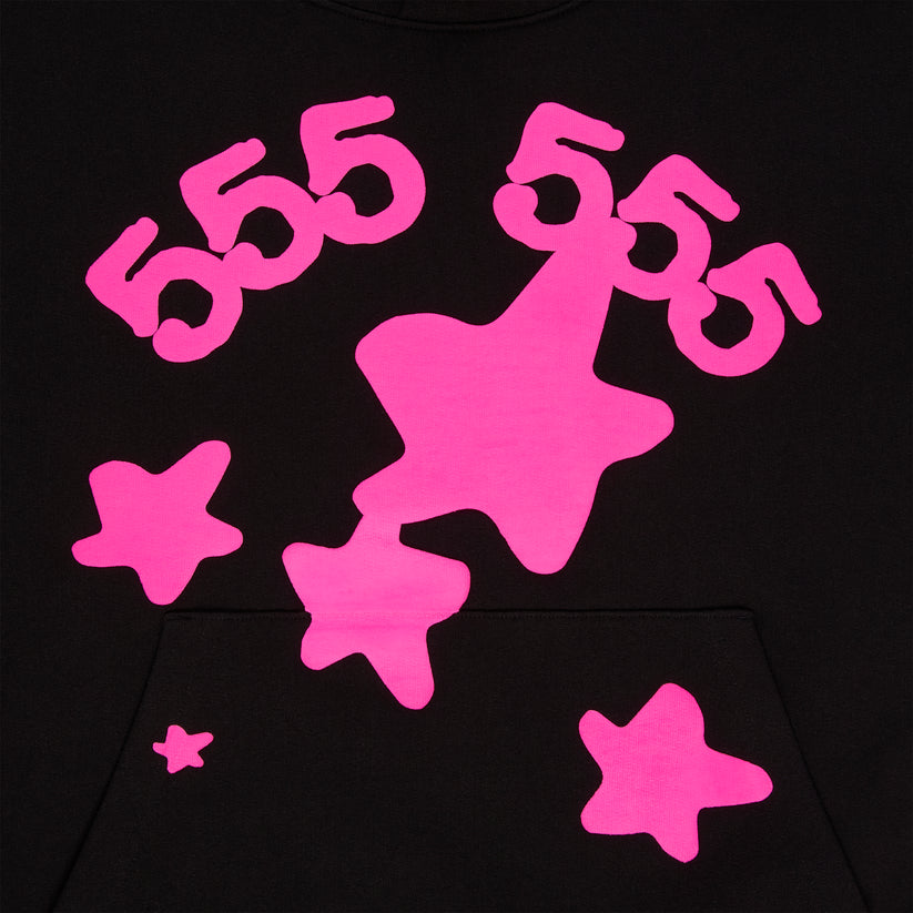 BLACK BELUGA ANGEL NUMBER HOODIE | SP5DER | KING SPIDER