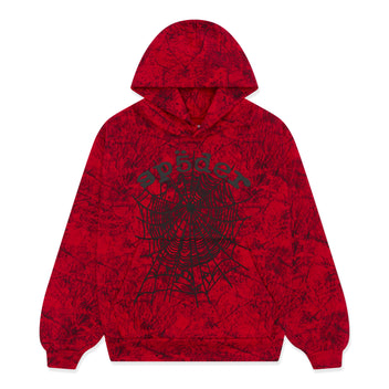 RED OG TREE CAMO HOODIE | SP5DER | KING SPIDER