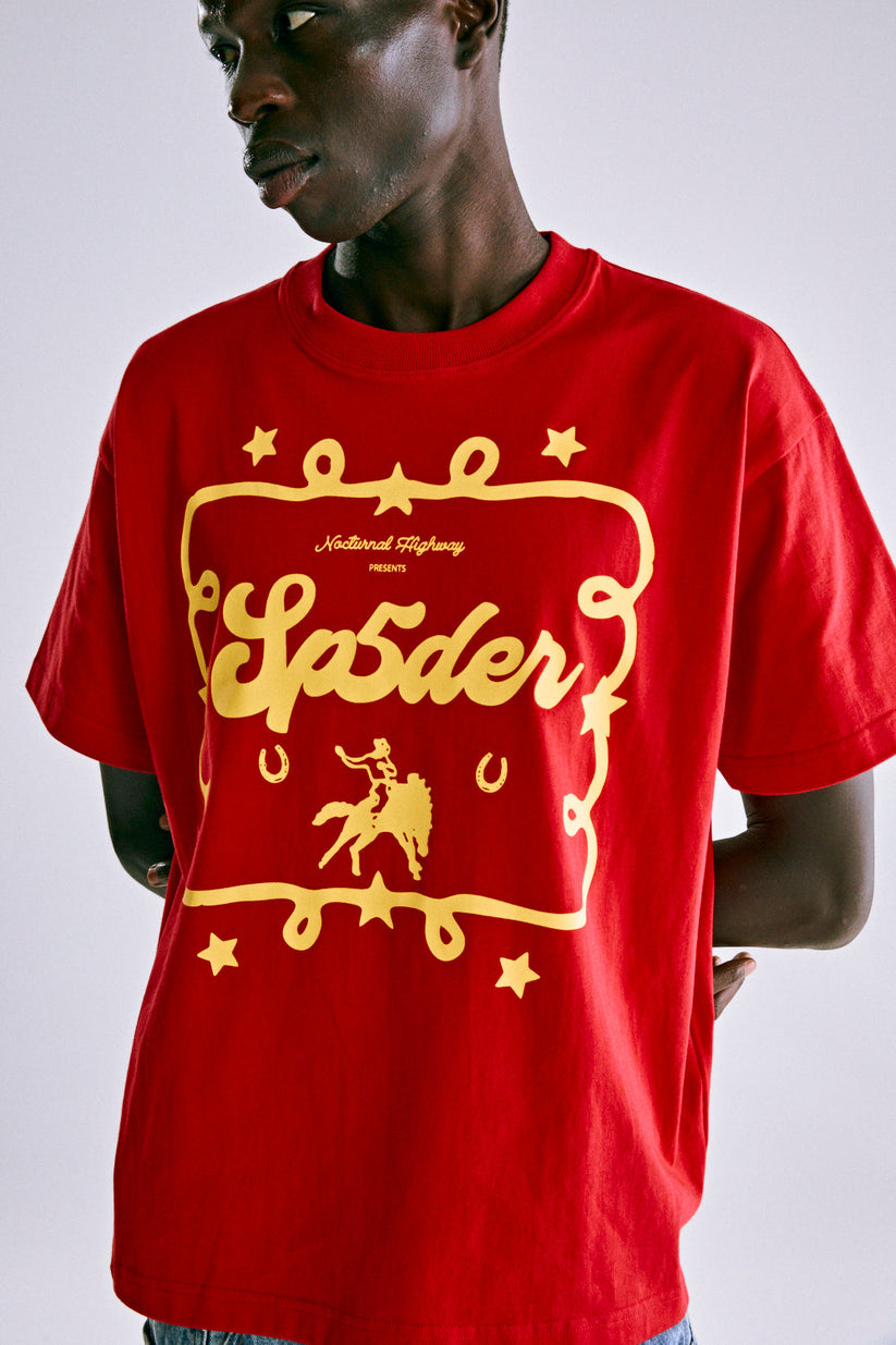RED RODEO POSTER TEE | KING SPIDER | SP5DER