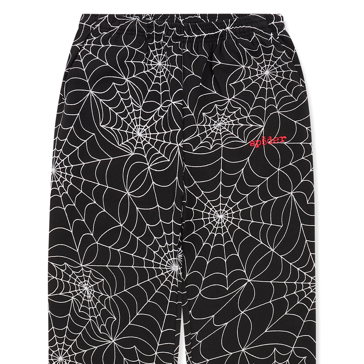 BLACK EMBROIDERED AOP SWEATPANT | KING SPIDER | SP5DER