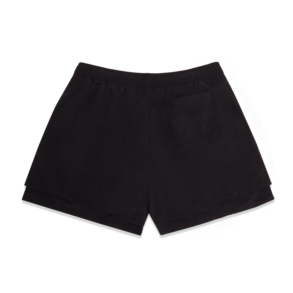 BLACK SP5DER PRO DOUBLE LAYER NYLON SHORT | SP5DER | KING SPIDER