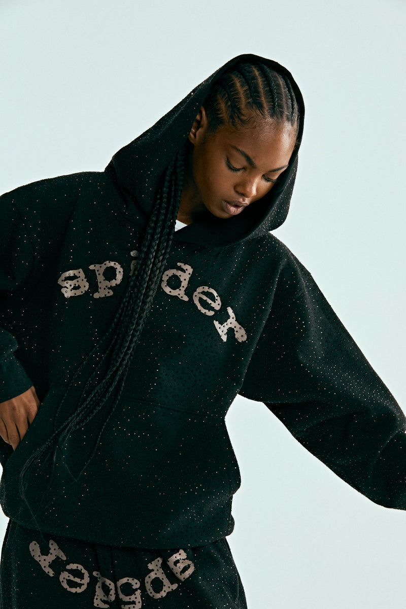 VVS BLACK HOODIE | KING SPIDER | SP5DER