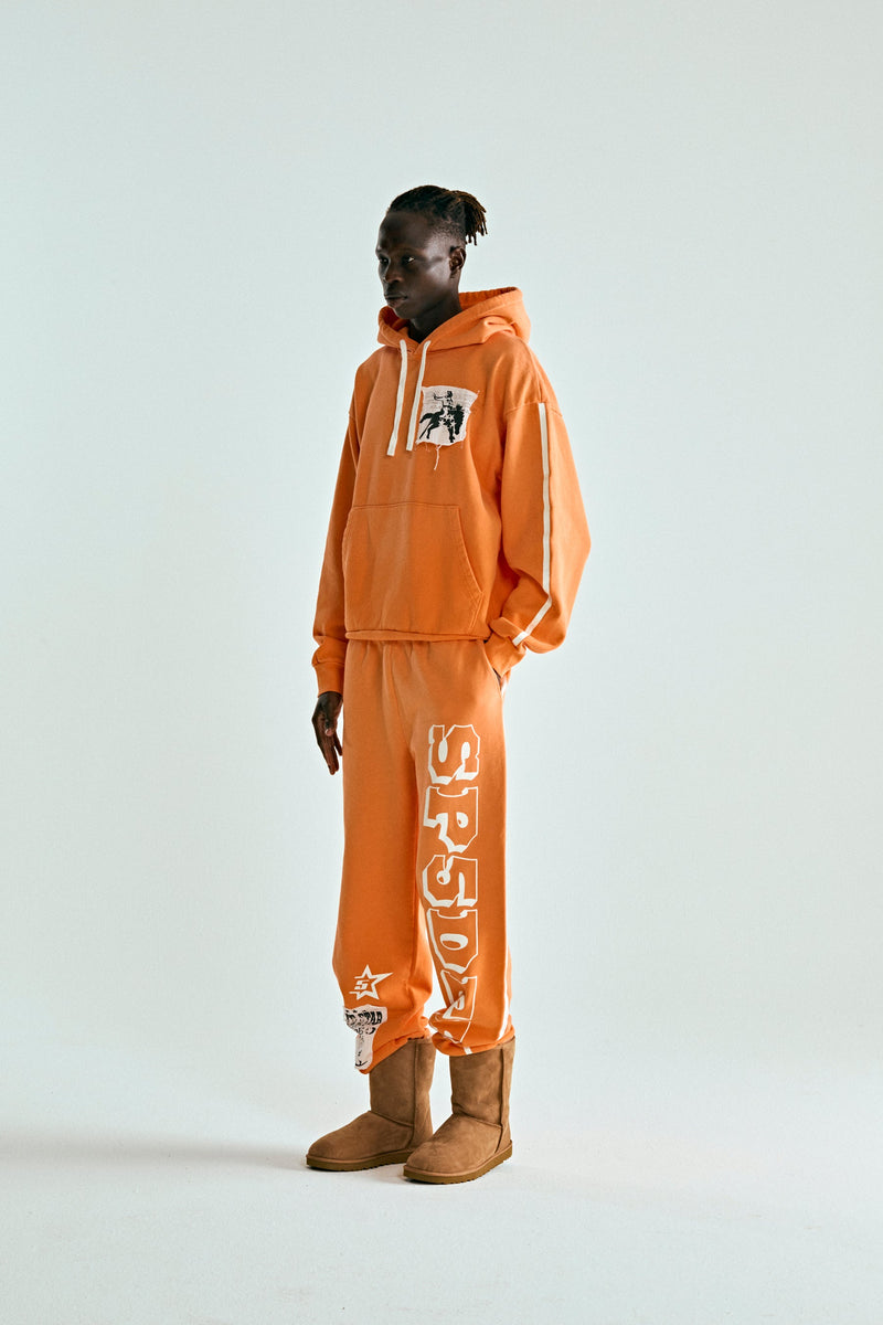 ORANGE 5STAR RODEO HOODIE | KING SPIDER | SP5DER