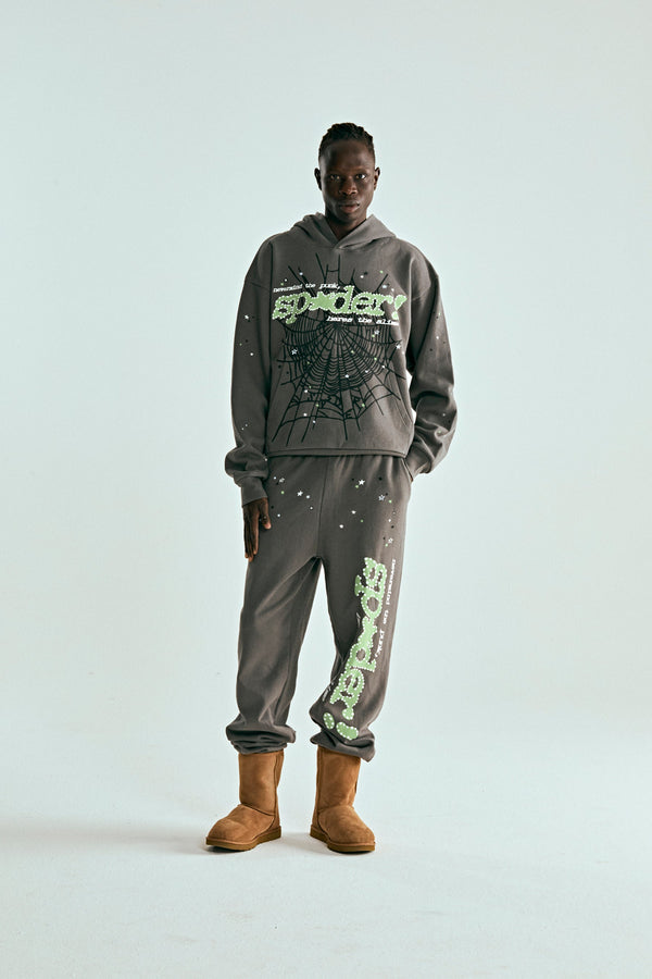 SLATE GREY PUNK V2 HOODIE | KING SPIDER | SP5DER