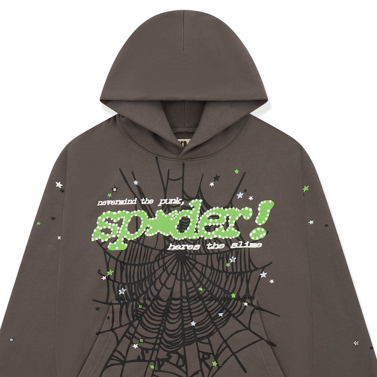 SLATE GREY PUNK V2 HOODIE | KING SPIDER | SP5DER